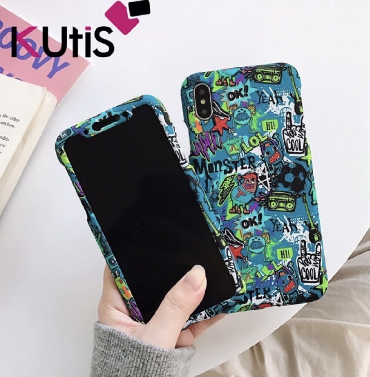 เคสประกบKutisแท้100%ลายเรืองเเสงมี wallpaper เป๋นลายเดียวกับ เคส ...
