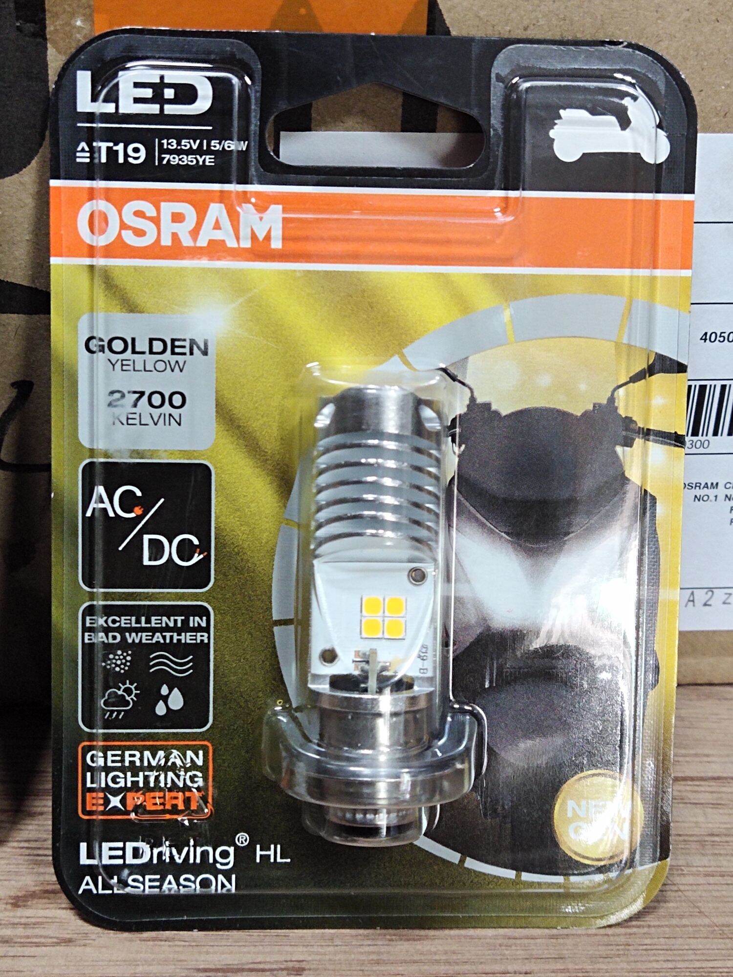 หลอดไฟหน้า T19 Led-OSRAM ของแท้ 7935 new gen ไม่ต้องแปลงไฟ T19 สำหรับรถ ...