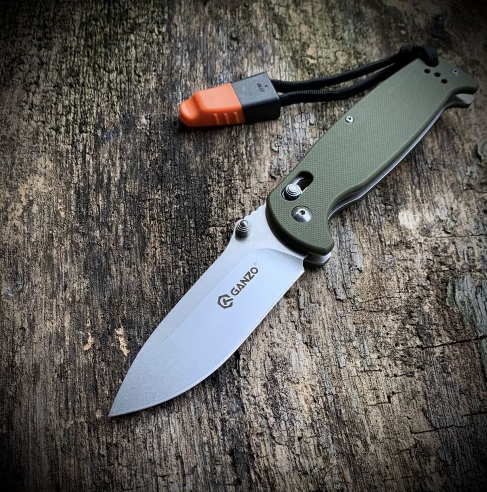 มีดพับGanzo รุ่นG7412 สีเขียว/สีส้ม ของแท้100% โดยตัวแทนจำหน่าย Ganzo ประเทศไทย ใบมีดยาว 8.7 ซม. ...
