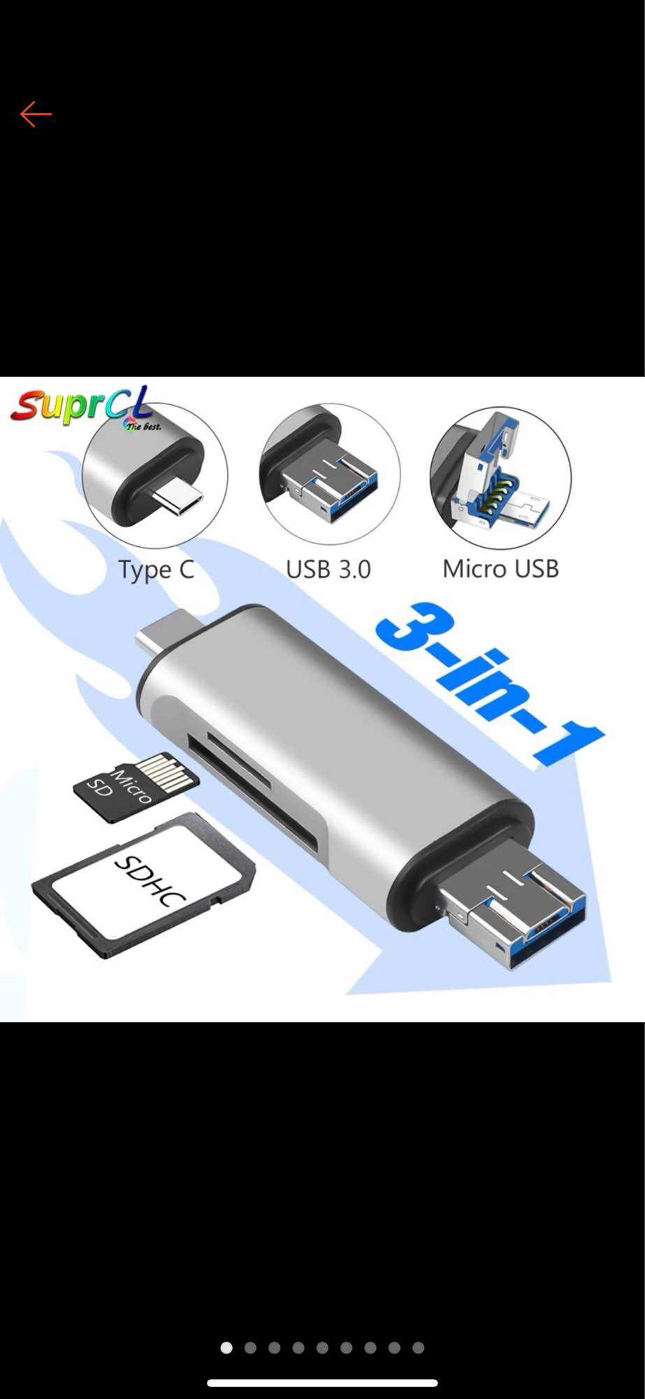 Type C Micro USB USB 3.0 In 1 OTG Card Reader ความเร็วสูง USB3.0 Memory Card Reader สำหรับ ...