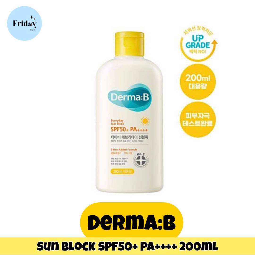 🔥[พร้อมส่ง/ถูกที่สุด]🔥 Derma B Sun Block SPF50+ PA++++ ครีมกันแดด เดอร์มาบี ขนาด 200ml | Lazada ...