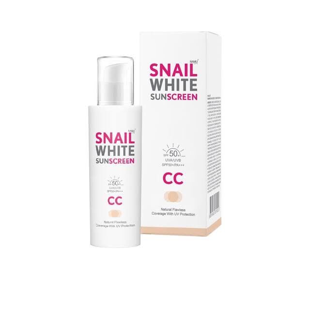 Snail white sunscreen CC UVA/UVB SPF50 PA+++ (ขนาด 50 ml) - Ohh shoping ...