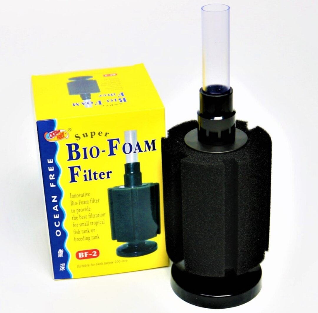 OF BIO FOME Filter BF-2 (กรองฟองน้ำอย่างดี ใช้ต่อกับปั๊มลม ช่วยกรองให้ ...