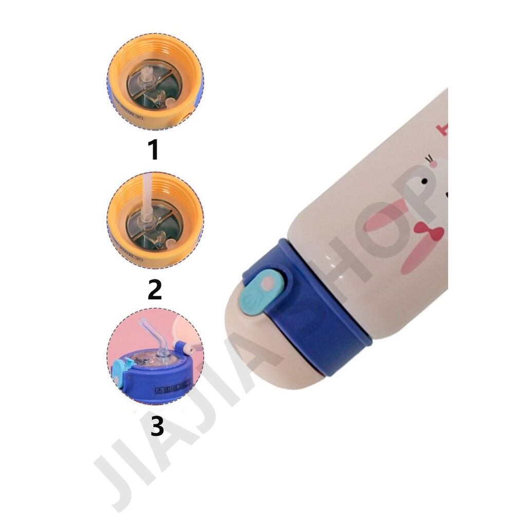 กระติกน้ำเด็ก400ml พร้อมกระเป๋าสะพาย มีให้เลือก4 ลาย สแตนเลส304 กระติกน้ำเก็บอุณหภูมิ กระบอกน้ำ ...