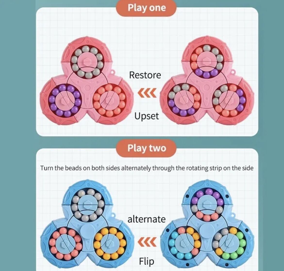 บอลรูบิค 3 Triangle speed Spin สปินเนอร์ ของเล่นเด็ก ของเล่นเสริม ...