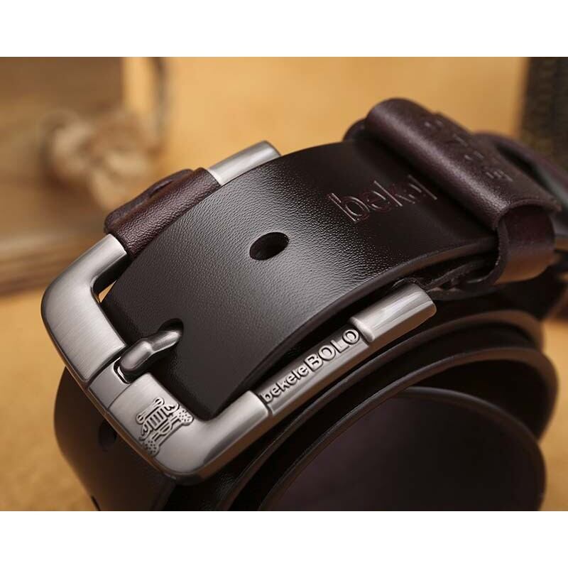 พร้อมส่ง เข็มขัดผู้ชาย หนังแท้ สไตล์วินเทจ สไตล์คาวบอย BOLO แท้ ...