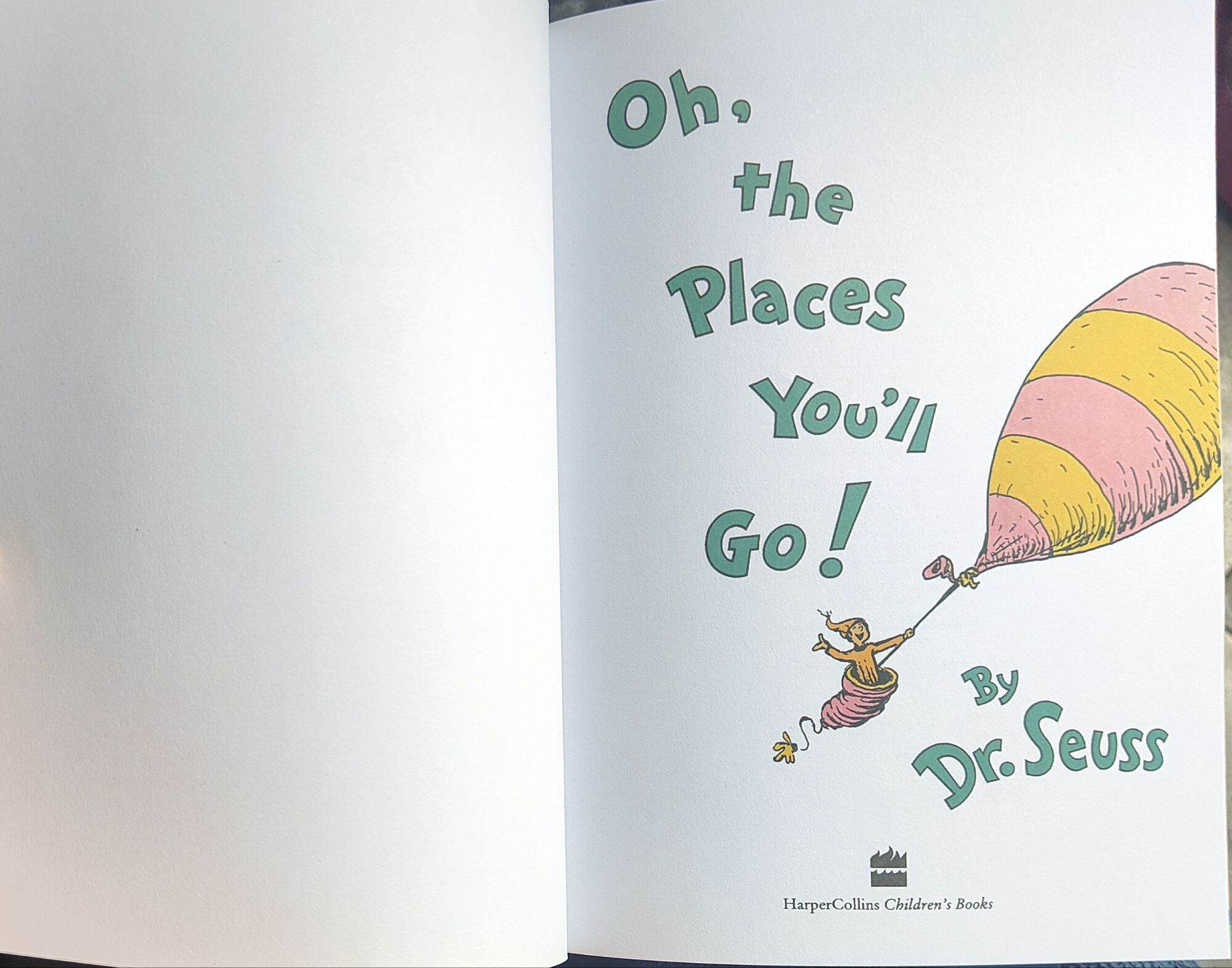 New Dr. Seuss Oh the Places Youll Go Yellow Back Book Paperback ...