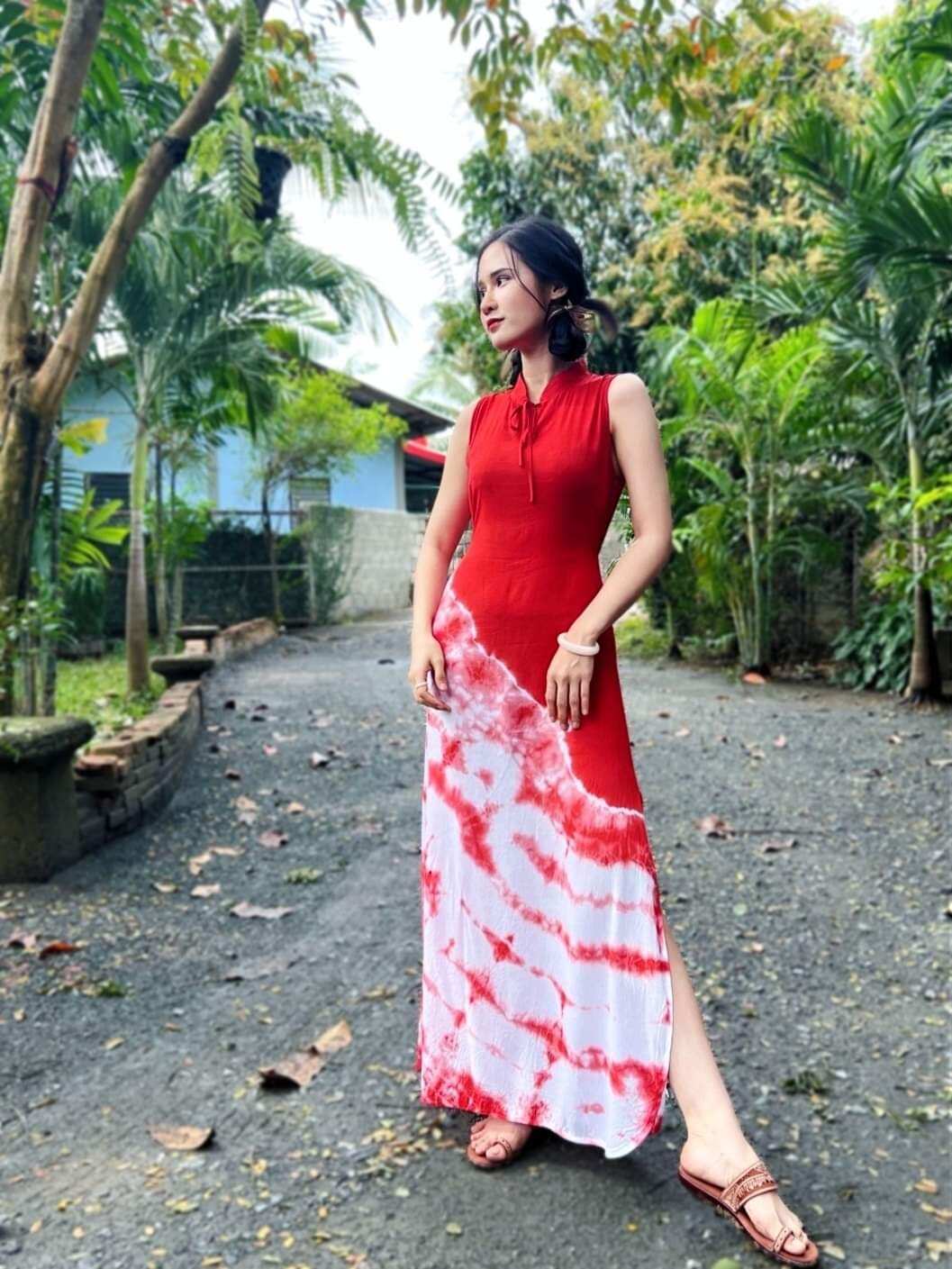 ชุดเดรส ผ้ามัดย้อม - nongkharn - ThaiPick
