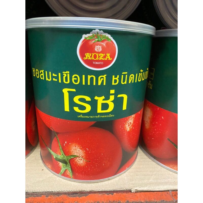 Roza Tomato Paste 3200 G. ซอสมะเขือเทศ ชนิดเข้มข้น ( ตรา โรซ่า ...