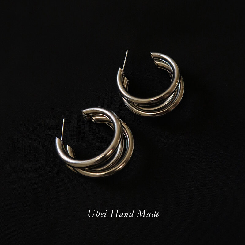 ต่างหูแบบเดียวกันกับ Chen Shu Ting ในฤดูใบไม้ร่วงและฤดูหนาวต่างหูโลหะ ...