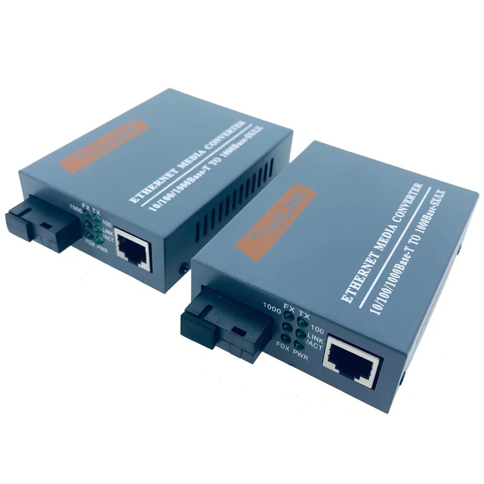NetLINK Gigabit Media Converter HTB-GS-03 (AB) Fiber Optic 20KM ( 1 คู่ ...