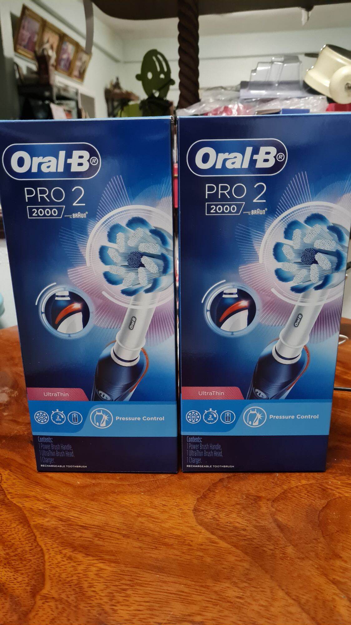 แปรงสีฟันไฟฟ้า Oral-B PRO 2 2000 ประกันศูนย์ 1 ปี ของแท้แน่นอน ออรัลบี ...