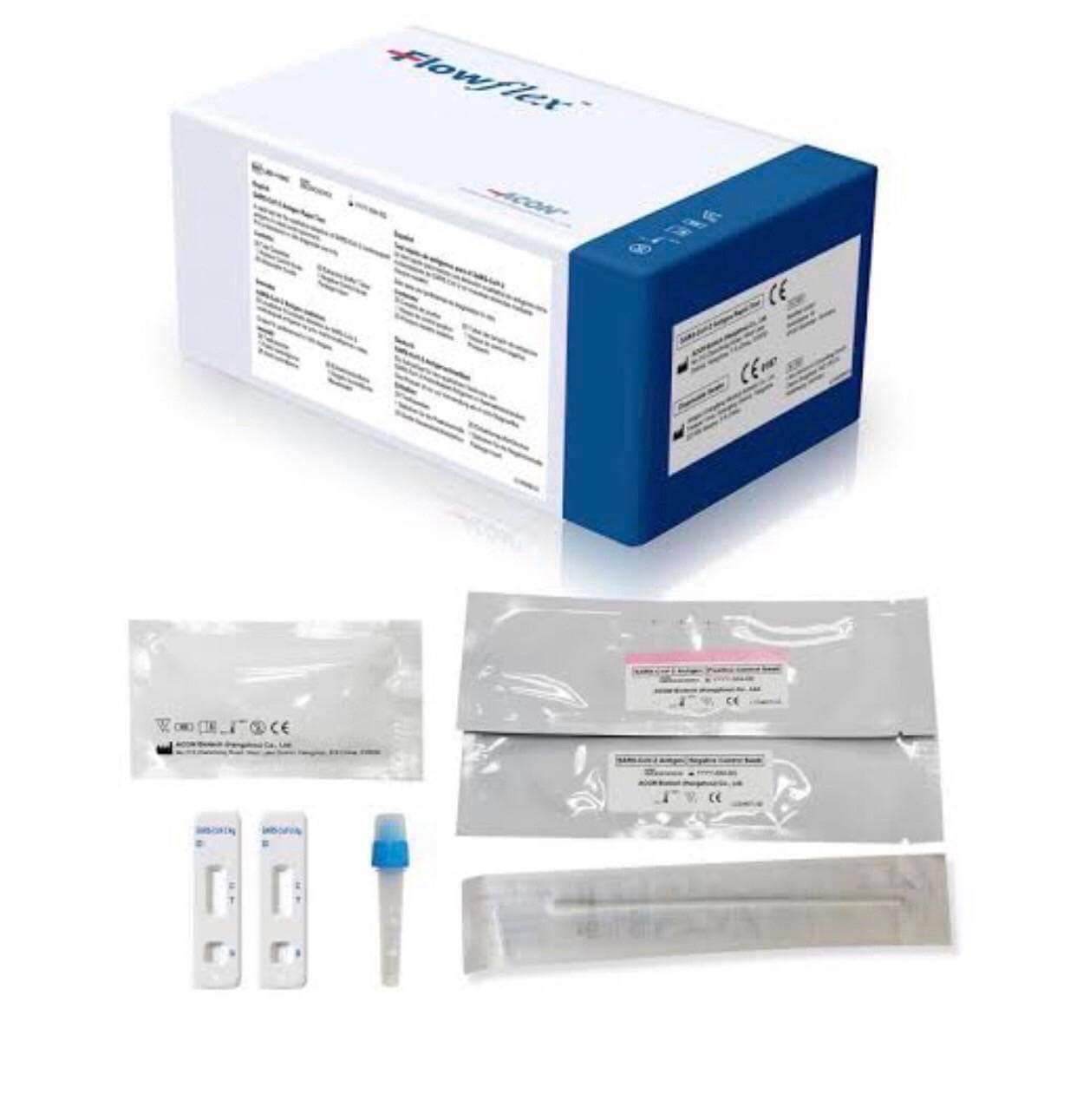 ชุดตรวจ โควิด โอมิครอน Flow flex โควิด19 ยกกล่อง 25 เทส แบบแยงจมูกแยก ...