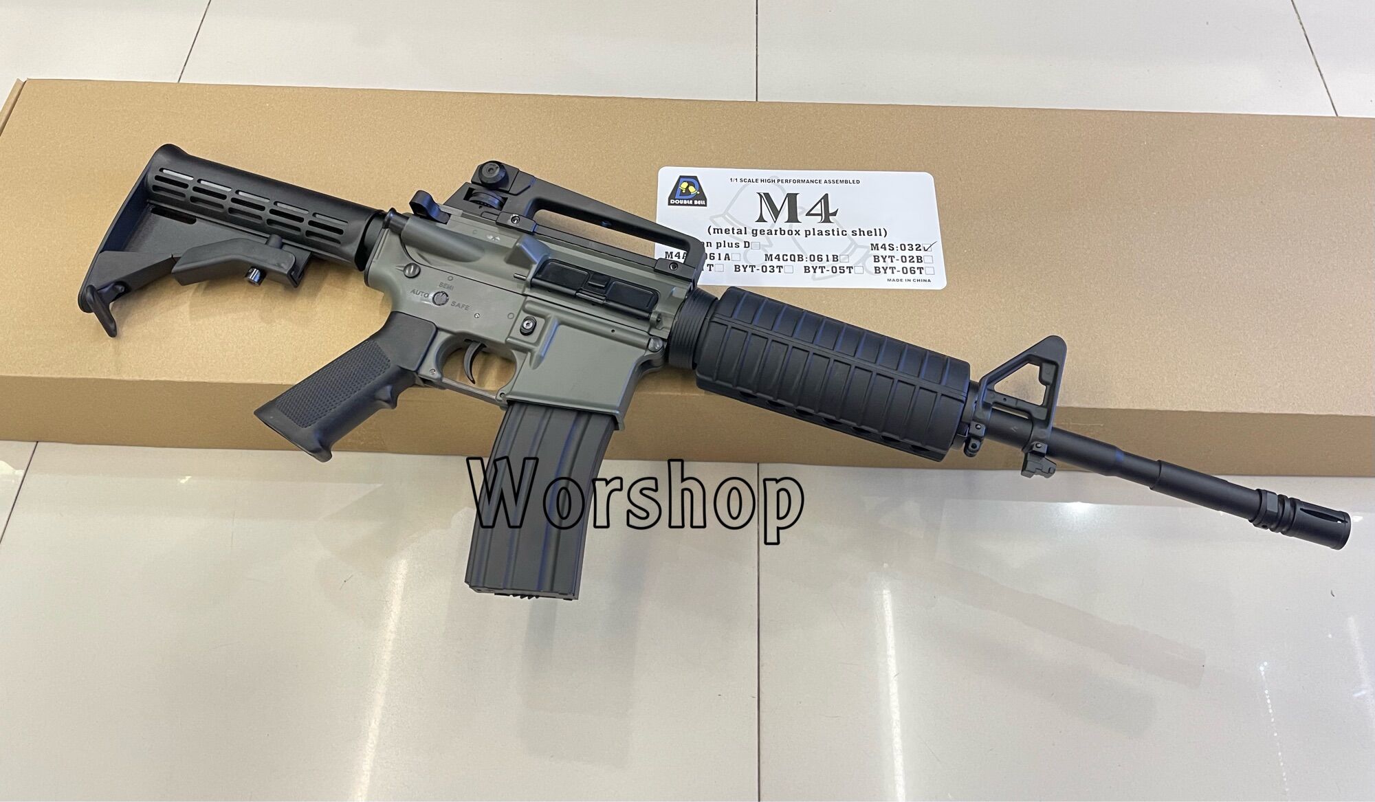 ปืนบีบีกันระบบไฟฟ้า รุ่น M4A1 032 RG Double Bell บอดี้พลาสติก ราคาถูก ...