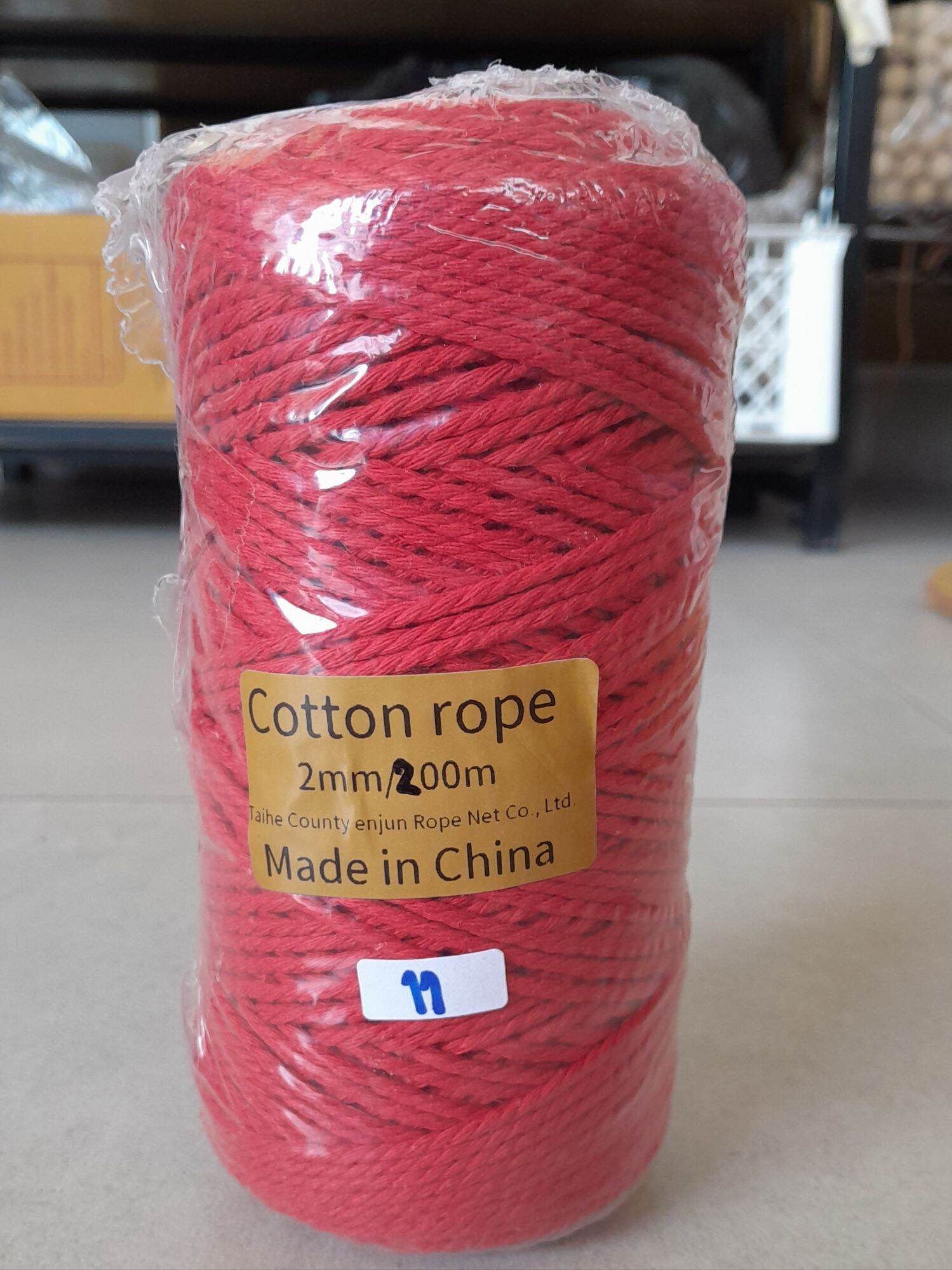 เชือกคอตตอน macrame cotton rope 2mm.200m.งานถัก#งานมัดเมคราเม่#งานDIY ...