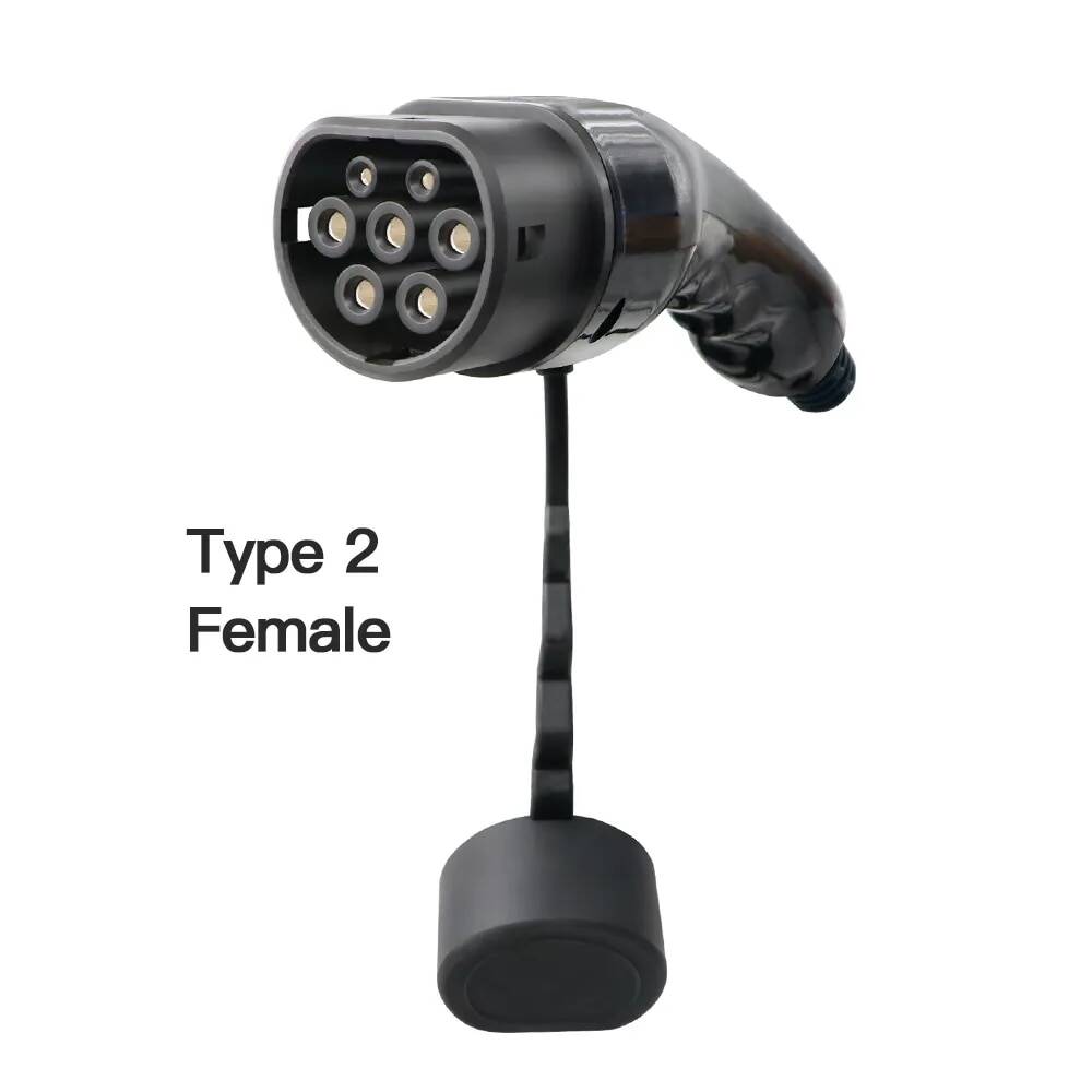 Kolanky Type 2 evse FEMALE EV ปลั๊กที่ชาร์จแปลง IEC 62196 32A 16A ...