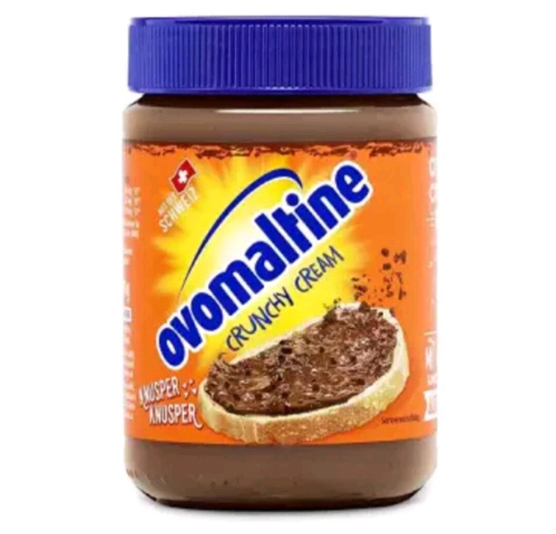 Ovomaltine Crunchy Cream แยมโอวัลติน สเปรดช็อคโกแลต เนื้อครั้นชี่ส์ ขวด ...