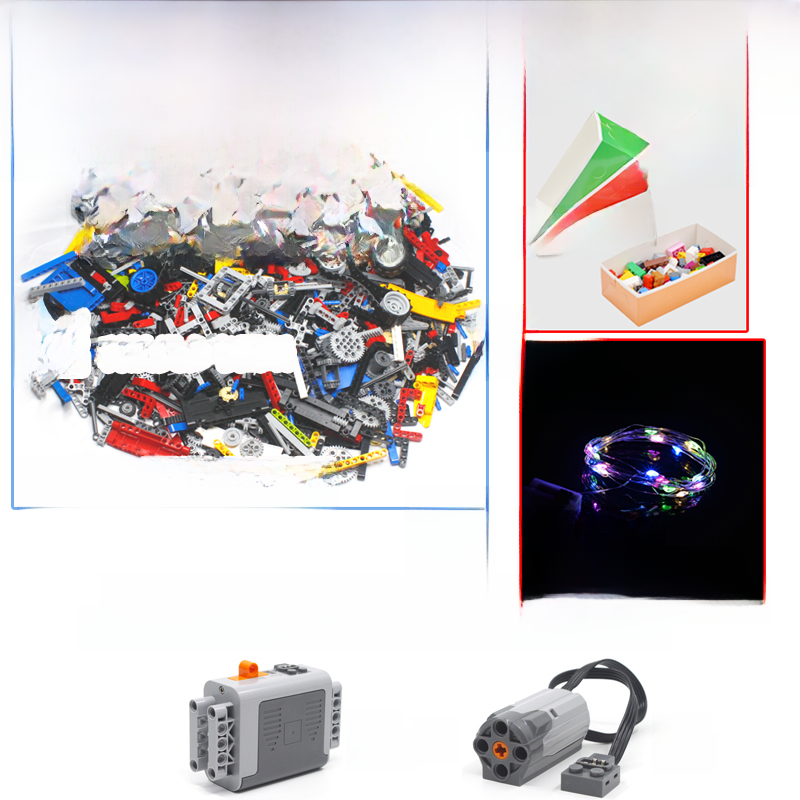 Tech Gear Peg Cross Shaft โปรแกรมอนุภาคขนาดเล็ก Building Blocks อุปกรณ์ ...