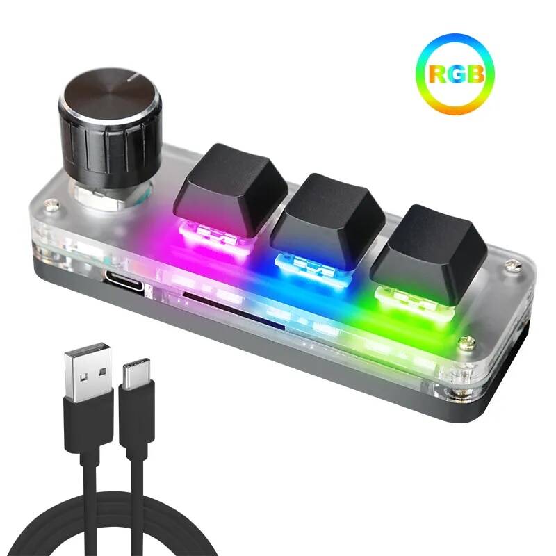 โปรแกรม DIY แป้นพิมพ์ BluetoothUSB แบบมีสาย RGB Custom Mini 1263 Key ...