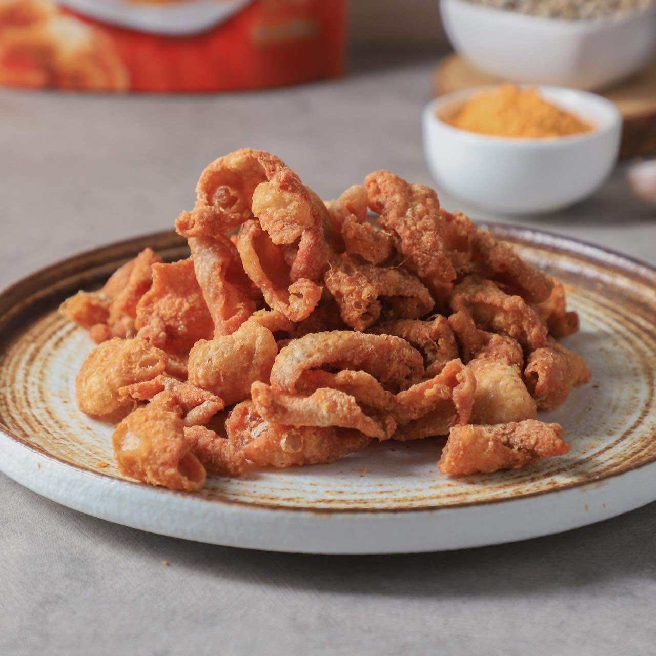 หนังไก่ทอดกรอบ แฮปปี้ชิค รสปาปริก้า Happy Chick หนังไก่ทอด กรอบ อร่อย ...