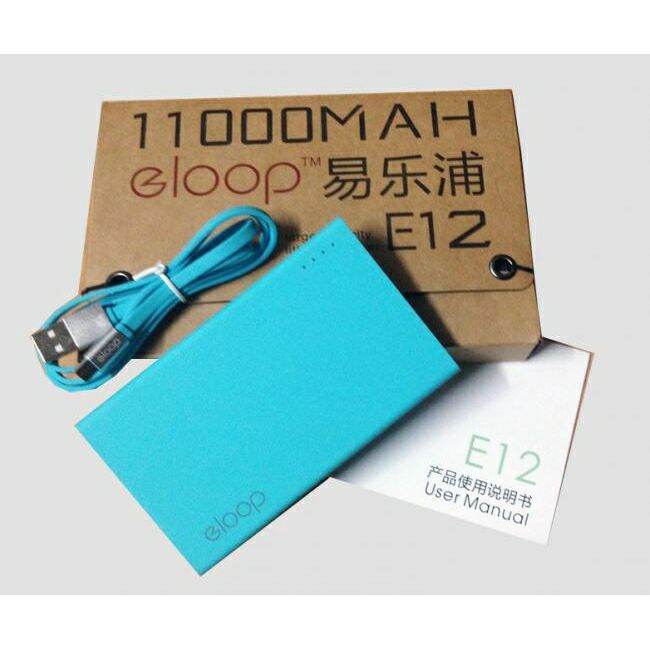 Eloop E12 ของแท้100 (ไม่แท้ยินดีคืนเงิน)11000mah แบตเตอรี่สำรอง คุณภาพสูง Power Bank Eloop ...
