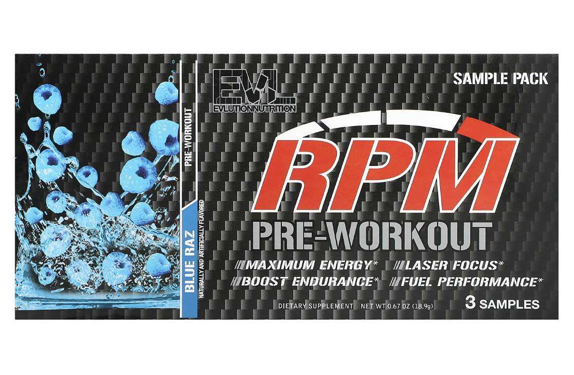 Evl Nutrition RPM Pre Workout, 30 servings(peach rings flavor) or 3 ...