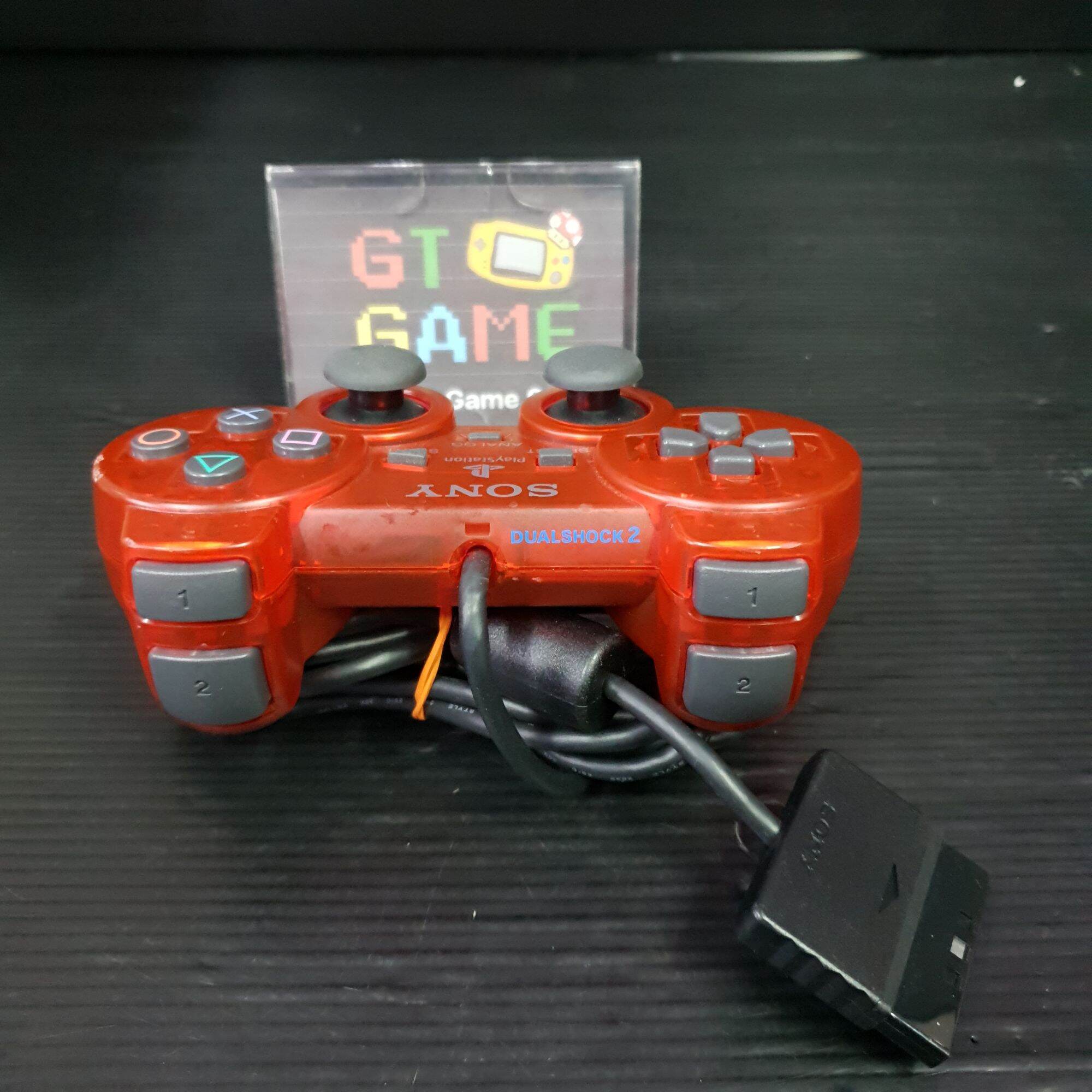 จอบแท้ PS2 Controller Limited ( Clear Red ) - จีทีเกม - ThaiPick