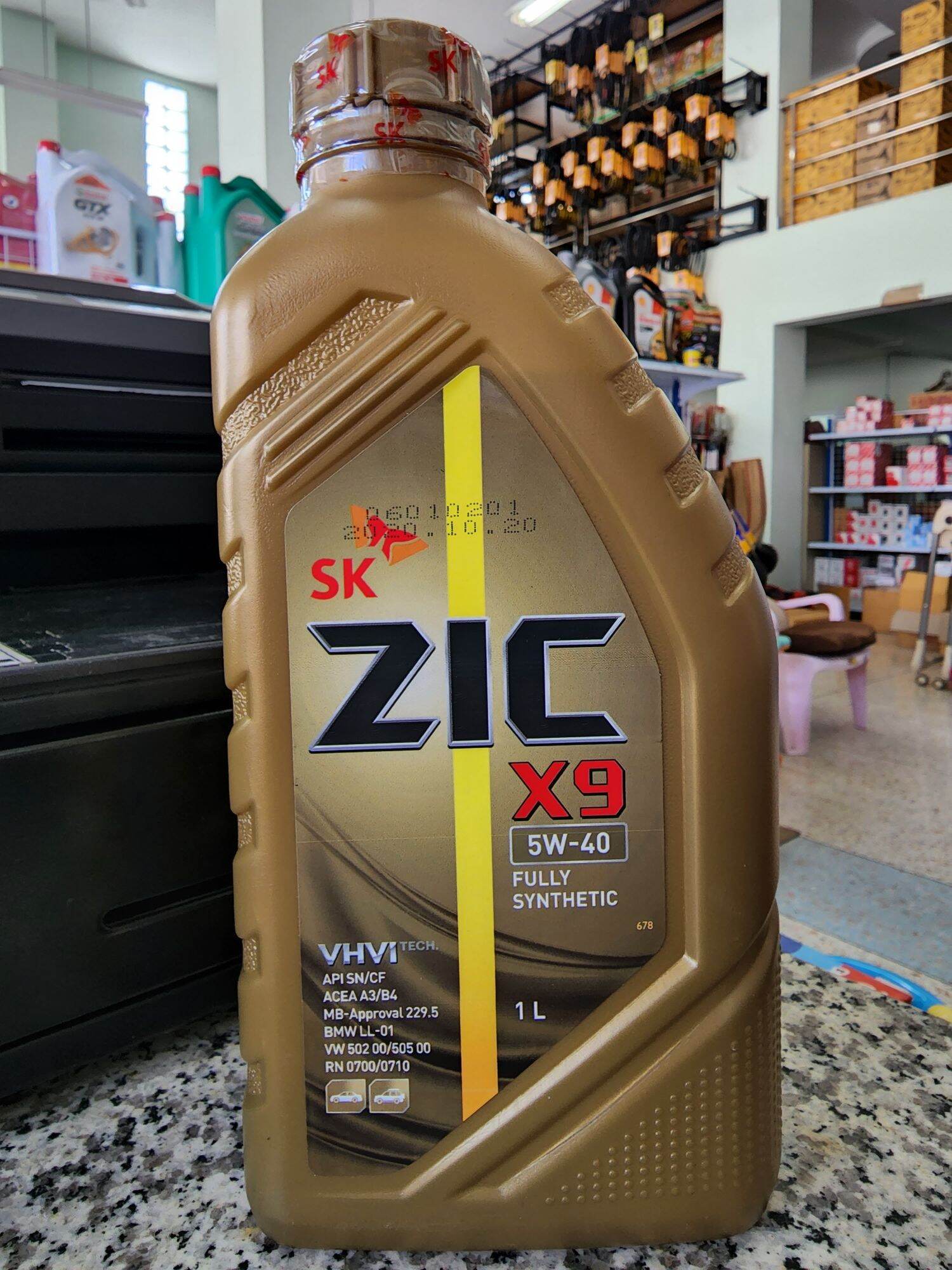 ส่งไว????แท้???? น้ำมันเครื่อง ZIC X9 5W-40 1ลิตร (เบนซิน) สังเคราะห์100% - โอเค ออโต้ - ThaiPick