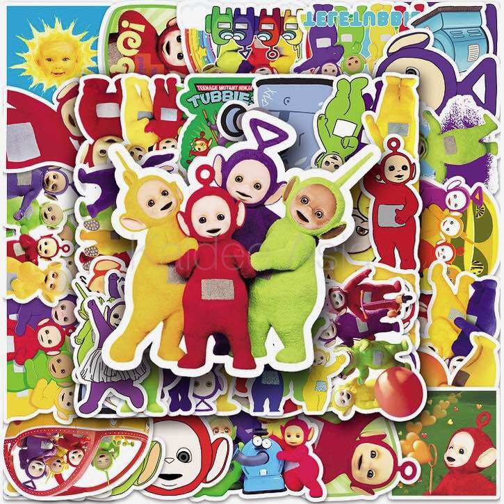 Sticker สติกเกอร์ ลาย Teletubbies กันน้ำ สำหรับตกแต่ง งาน DIY จำนวน 50 ...