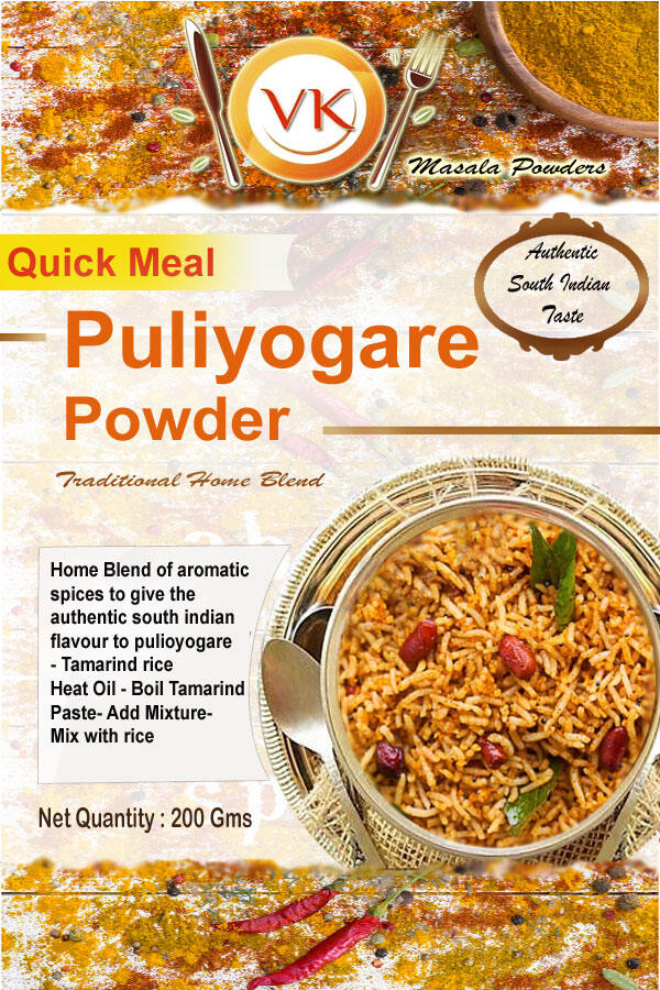 Puliyogare Mix...tamarind rice/ Ready Mix/ Traditional South Indian ...