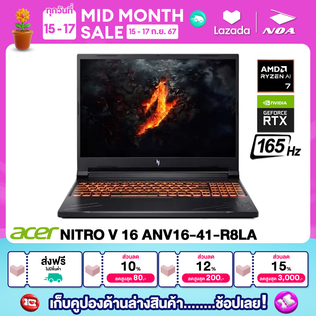 ACER Nitro V 16 ANV16-41-R782R7-8845HS16GB512GBRTX4060 ...