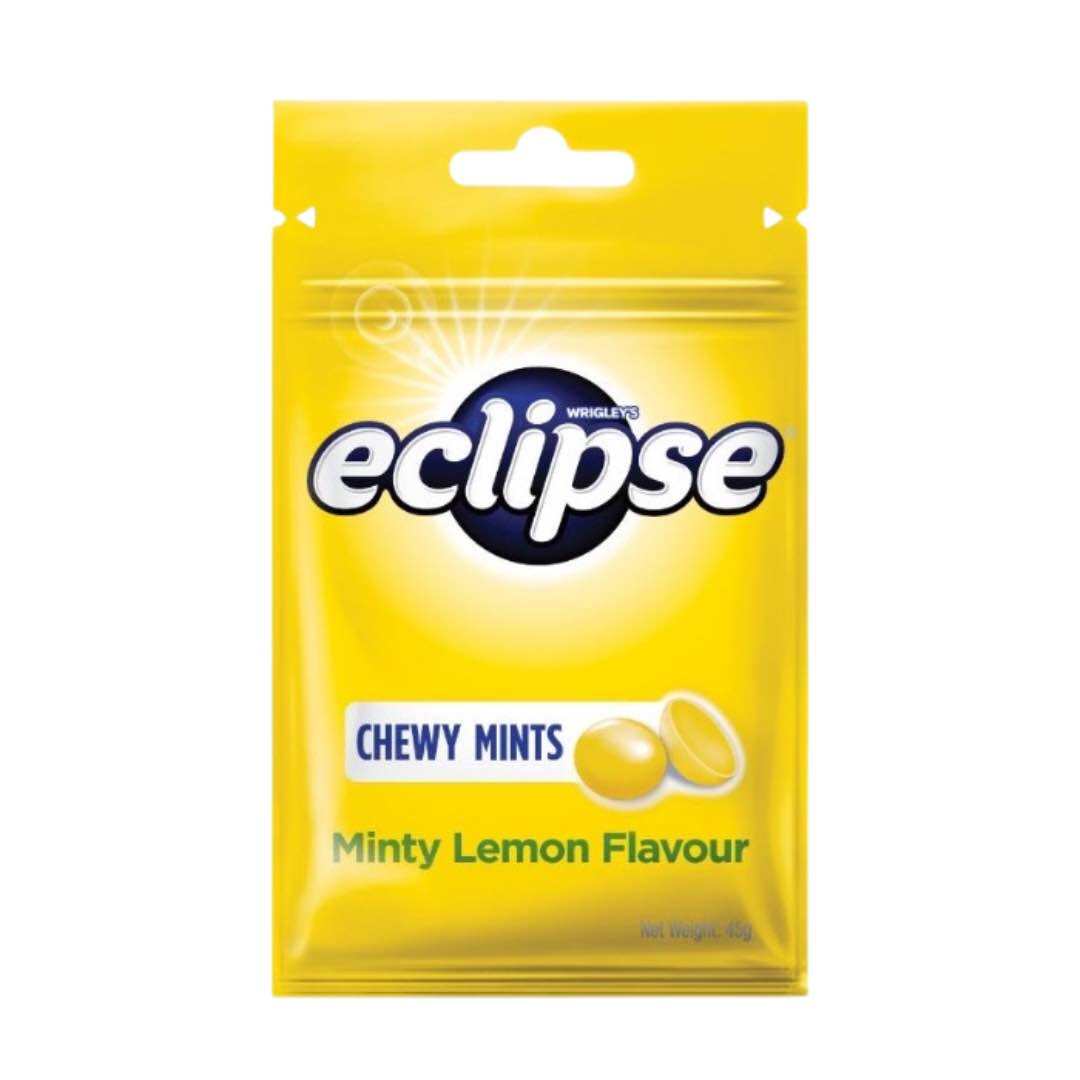Eclipse Chewy Mints Minty Lemon 45g ลูกอมรสมินต์ เลม่อน หอมเย็น ชุ่มคอ ...