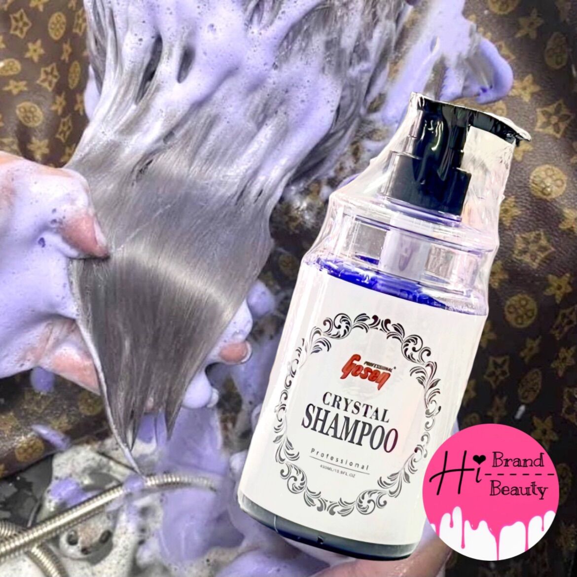 (450ml) แชมพูคริสตัล โกเซ็น Gosen Crystal Shampoo คริสตัลแชมพู ลดไร ...