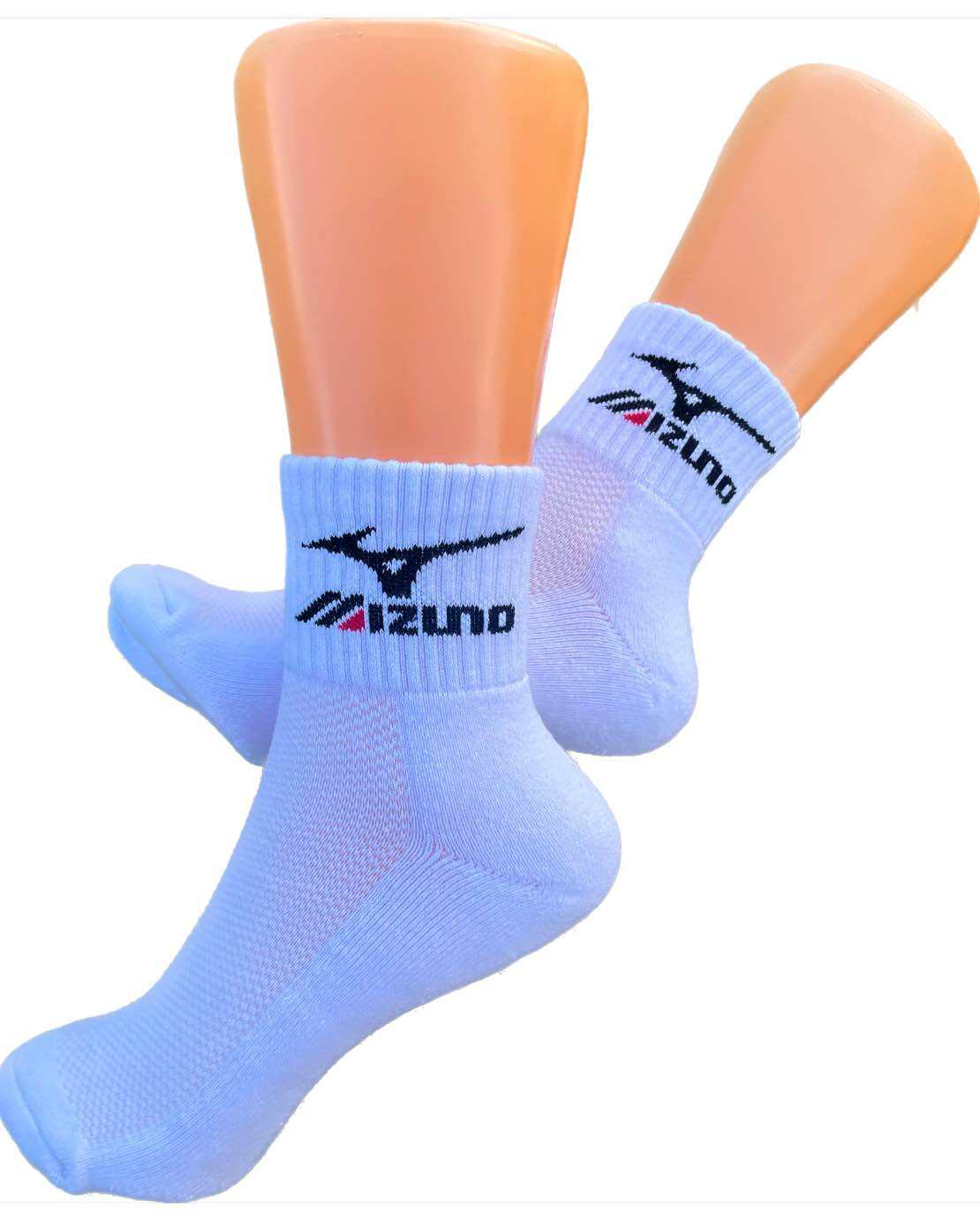 ถุงเท้ากีฬา Mizuno สีขาวล้วน | Lazada.co.th