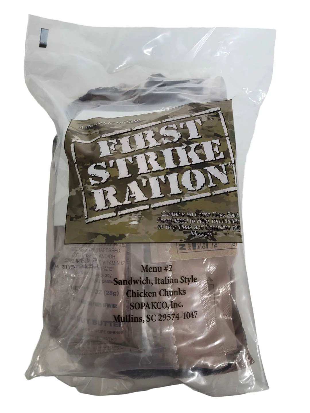MRE. First Strike Ration [FSR] 24 hour. อาหารพร้อมทาน อาหารสำเร็จรูป ...