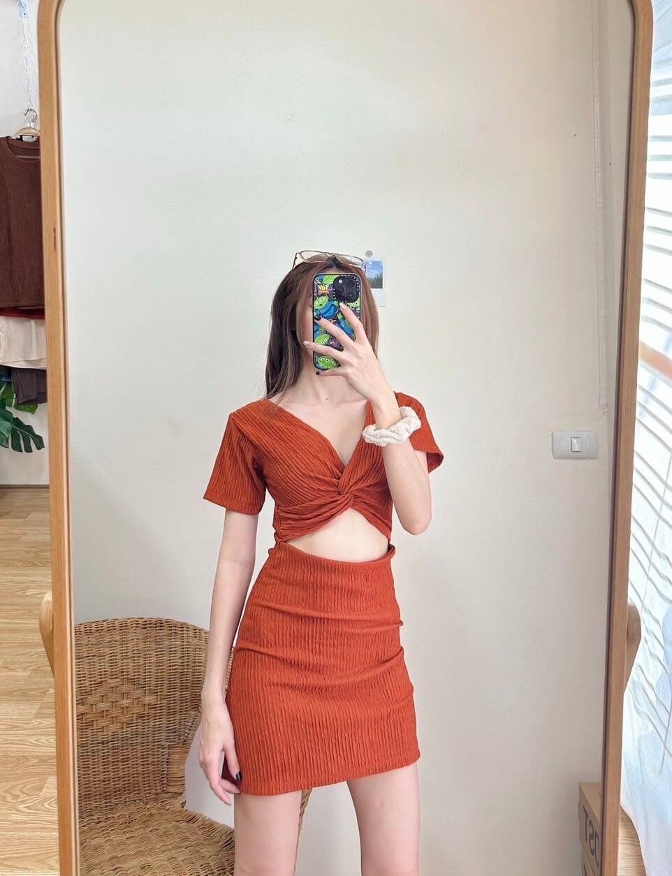 🧡PATCHARIN🧡เดรสแขนสั้น ทวิสหน้า | Lazada.co.th