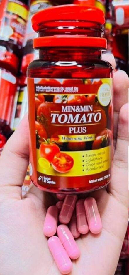 MINMIN Tomato Plus วิตามินมะเขือเทศ กระซากฝ้า - พีช้อบ25 ขายตามเค้าขาย ...