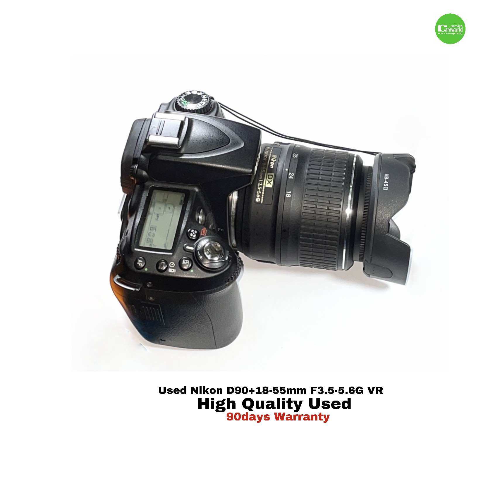 Nikon D90 18-55mm VR DSLR CAMERA With Lens กล้องพร้อมเลนส์ สุดคุ้ม WiFi SD card ไวไฟโอนภาพไร้สาย ...