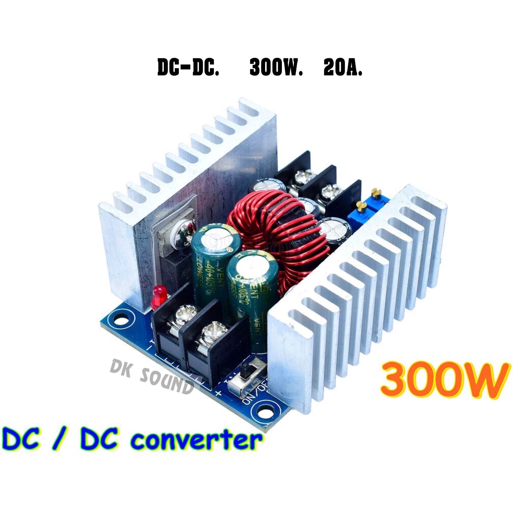 DC-DC 20A 300W Power ModuleDC 6-40V to 1.2-35 VDC continuously adjustable(Step-down) สเต็ปอัฟ ...