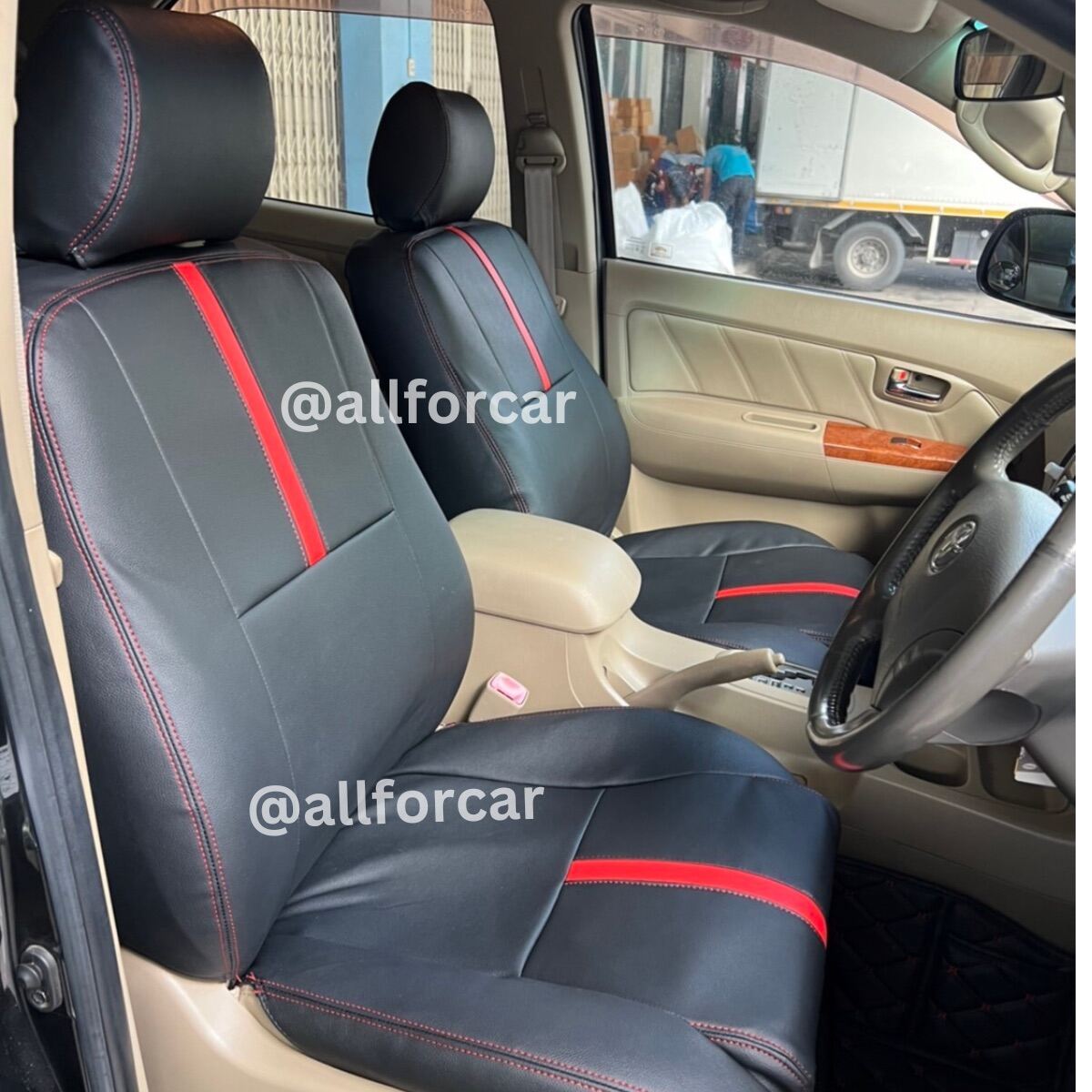 หุ้มเบาะ Fortuner 2016-2019 หุ้มเบาะ รถยนต์ ตัดตรงรุ่น เบาะ fortuner ...