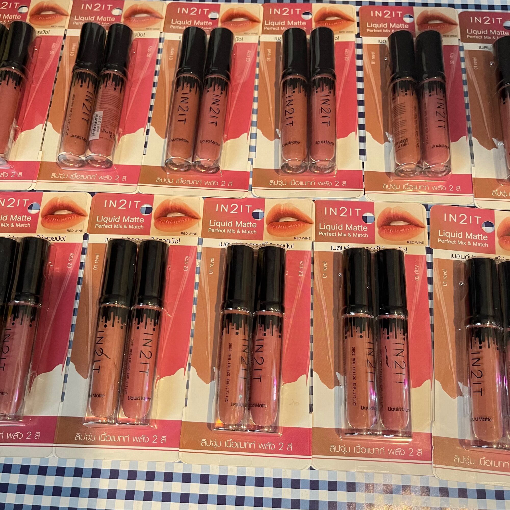IN2IT Liquid Matte Perfect Mix & Match 5g. X2ลิป อินทูอิท ลิควิด แมทท์ ...