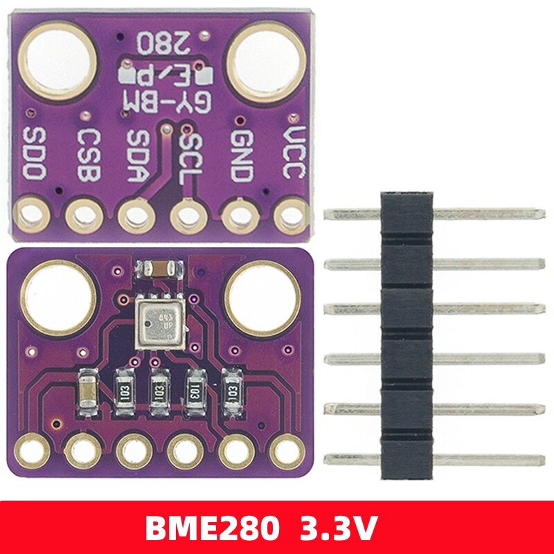 BME280 5V 3.3V เซนเซอร์ดิจิตอลอุณหภูมิความชื้นความดัน Barometric SENSOR โมดูล I2C SPI 1.8-5V ...