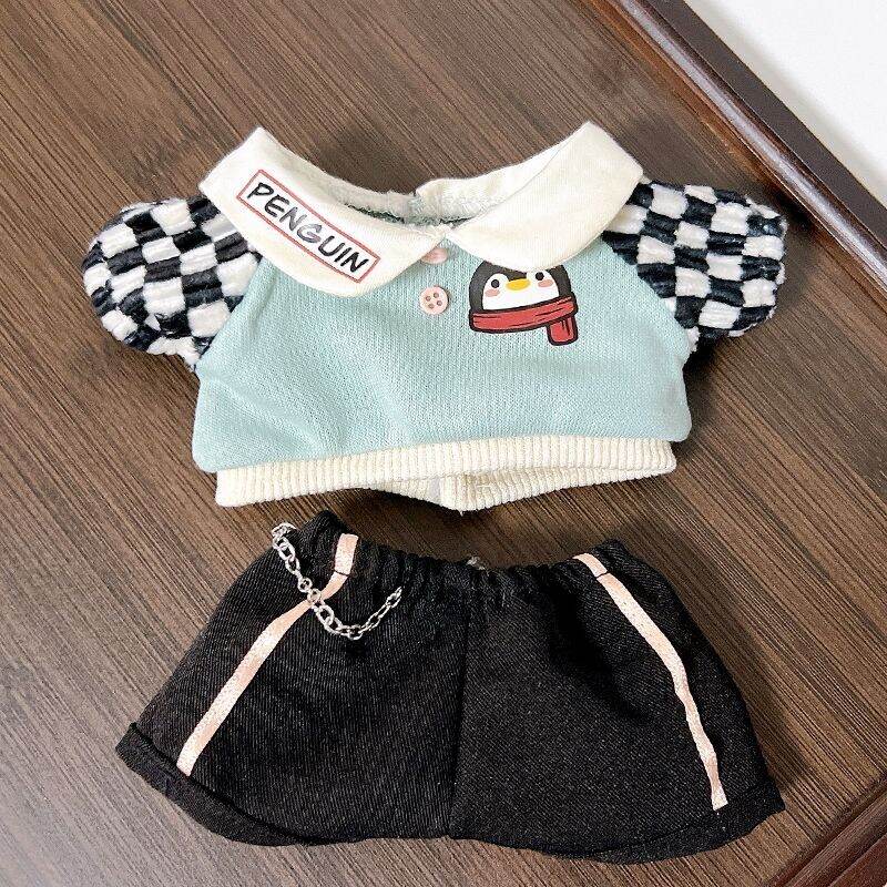 น่ารัก 10 ซมlabubu ผ้าฝ้ายตุ๊กตาเสื้อผ้าน่ารักแขวนพลาสติกของเล่นผ้านุ่มตุ๊กตากล่องตาบอดเปลี่ยน