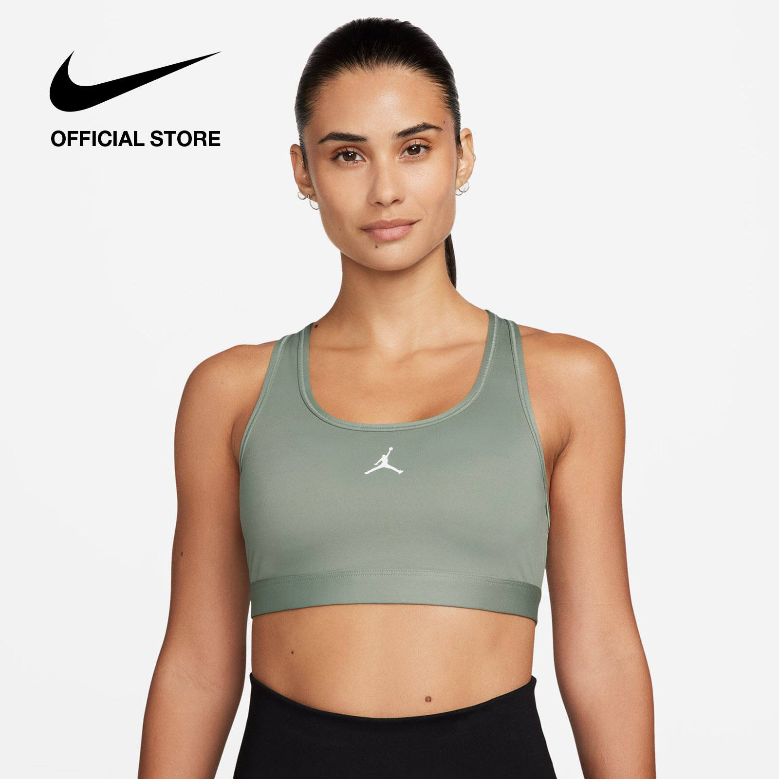 Nike Womens Jordan Jumpman Medium-Support Padded . Sports Bra - Jade Smoke - Nike - ThaiPick