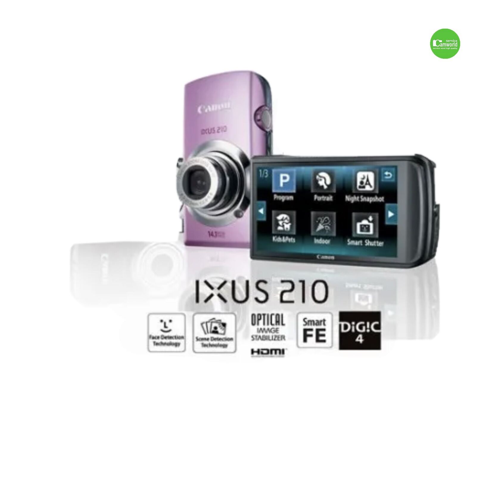 Canon IXY 10S IXUS 210 camera กล้องดิจิตอล คอมแพค บันทึกวันที่ ลงภาพได้ ...
