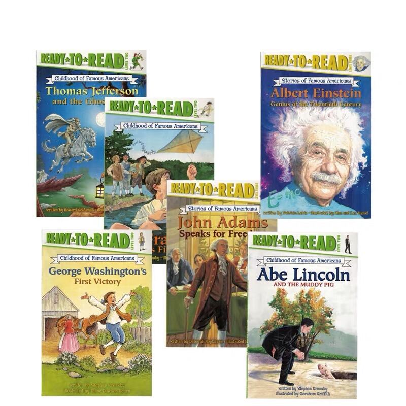 Ready-To-Read Level 2 Childhood Of Famous Americans Value Pack 6 Books ...