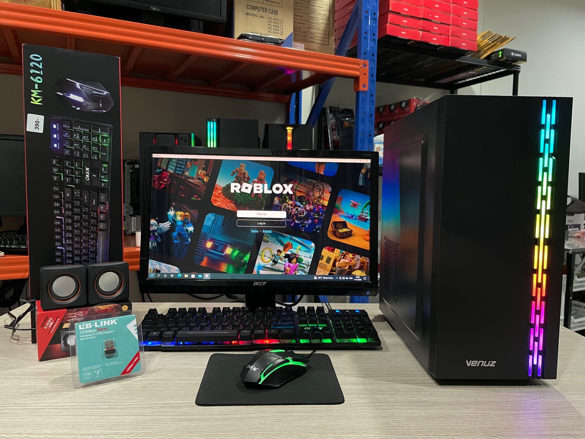 คอมประกอบเล่นเกมส์ Corei5 Ram8g. ครบชุดพร้อมหน้าจอ19นิ้ววาย FreeFire ...