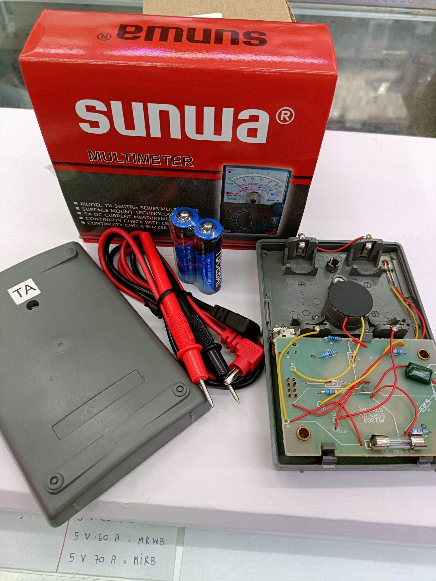 Sunwa YX-360TR ES-B-H มัลติมิเตอร์แบบเข็ม มิเตอร์วัดไฟ อนาล็อคมัลติมิเตอร์ แบบเข็ม Sunwa - Show ...