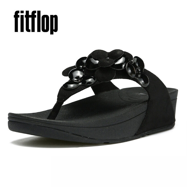 FITFLOPS Thongs รองเท้า รองเท้าแฟชั่นสตรีสีดํา เหมาะสําหรับเท้าผู้หญิง ฤดูร้อนรองเท้าชายหาด ...