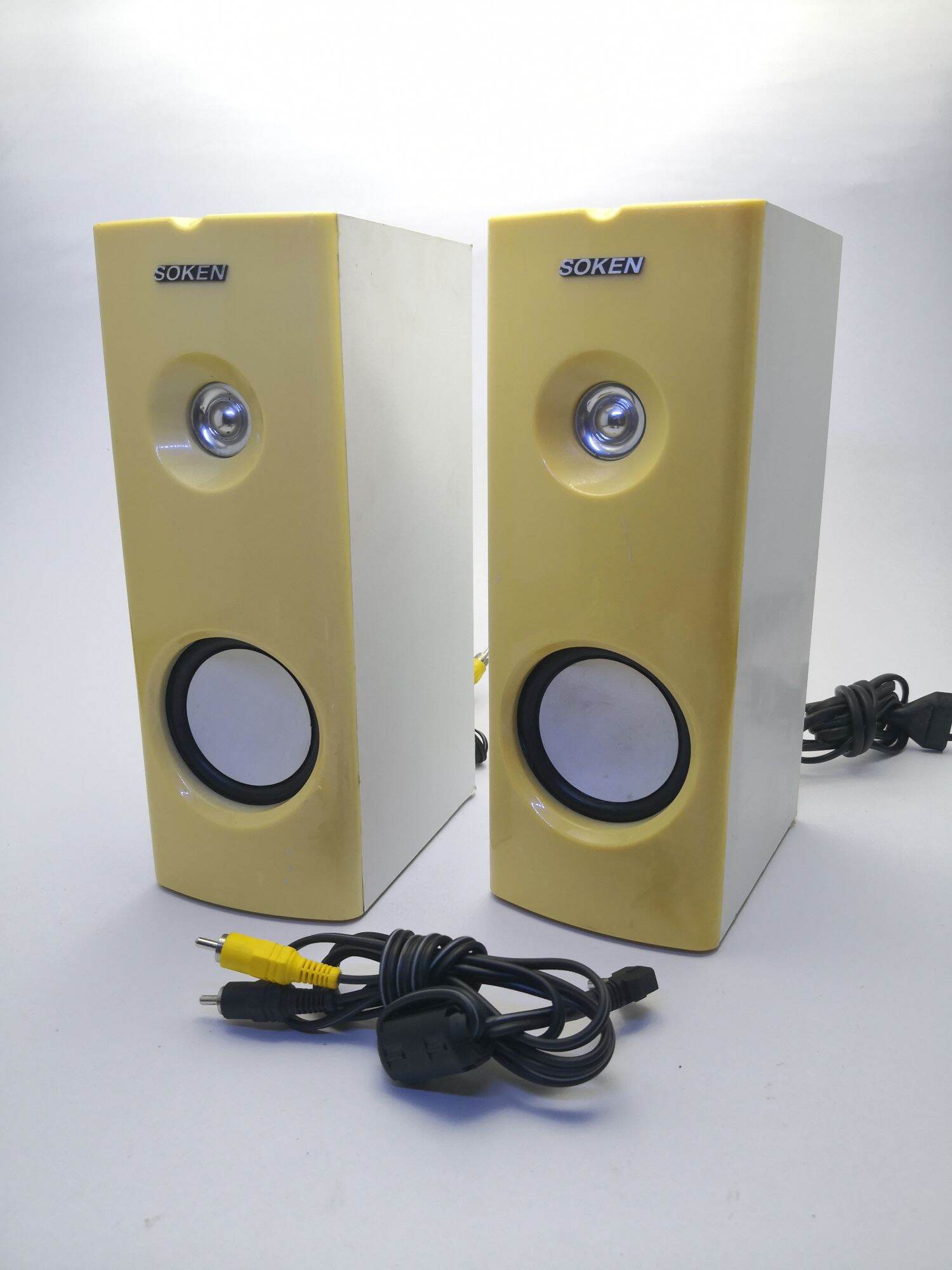 ลำโพง คอมพิวเตอร์ มีขยายในตัว SOKEN ST-24 สินค้ามือสอง สภาพ ดี อุปกรณ์ มี พร้อมใช้งาน สินค้ามือ ...